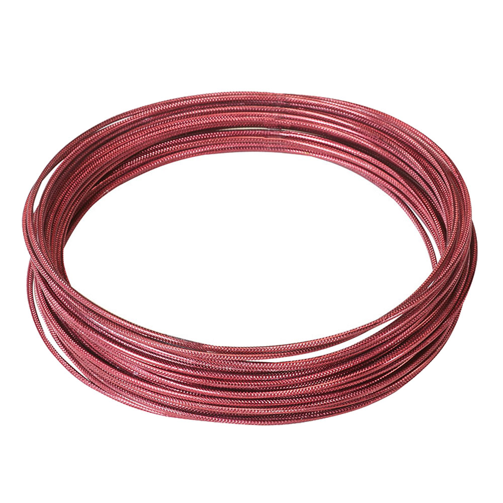 Single Ruby Matte Etched Wire