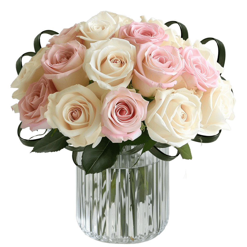 Fresh Orange and Ivory Wedding Rose Centerpieces | GlobalRose